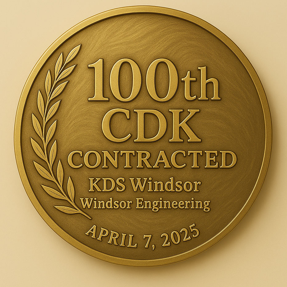 100th CDK Contracted Worldwide - KDS Windsor